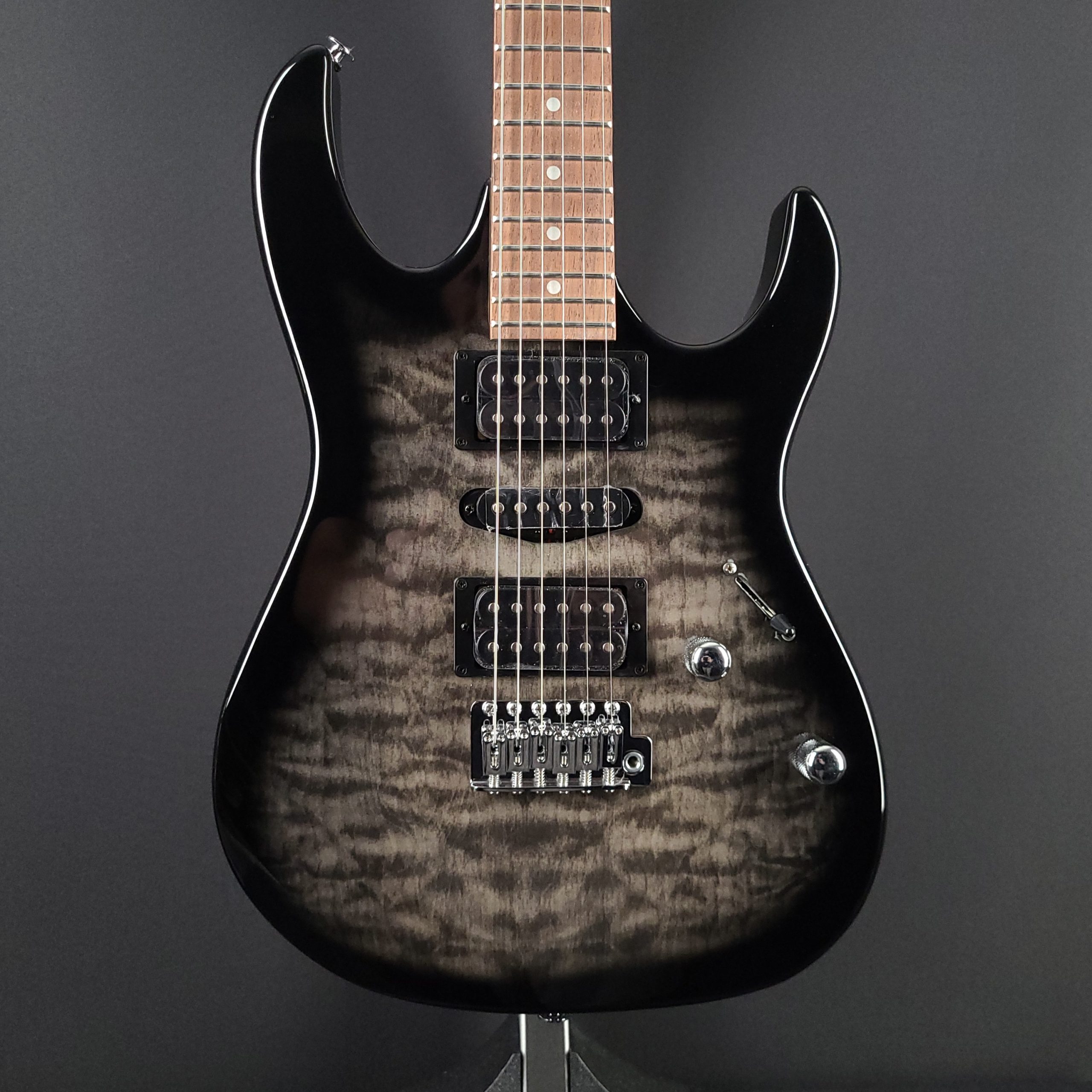 Ibanez GRX70QA-TKS Gio Series Transparent Black Sunburst #741 - Bay ...