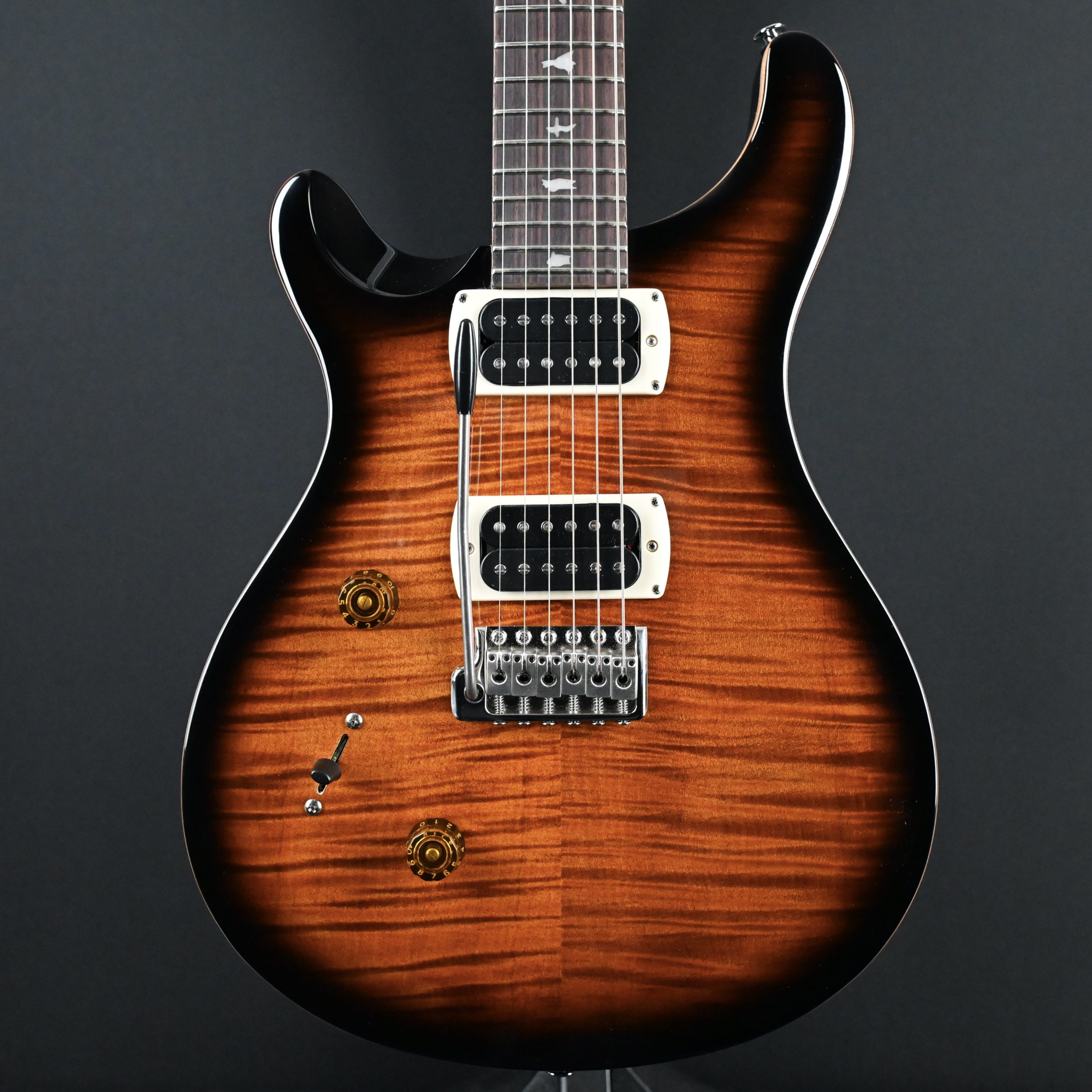 PRS SE Custom 24 “Lefty” Black Gold Sunburst #407 - Bay Tunes Guitars